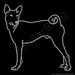 Basenji Outline Rhinestone Iron-on Crystal Bling Hotfix Sparkle ...