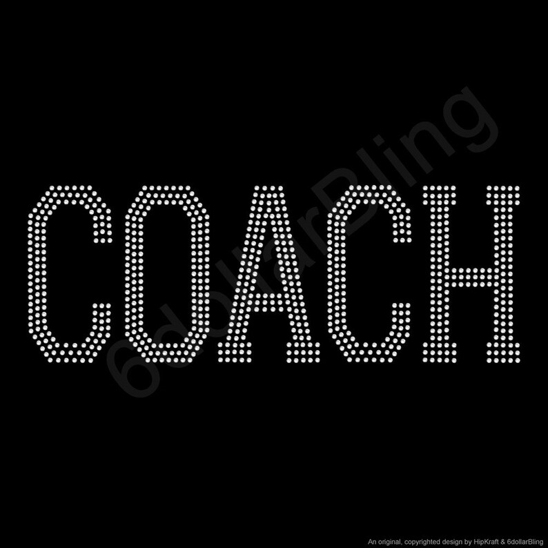 Coach Large Rhinestone Iron-on Crystal Bling Hotfix Sparkle - Etsy