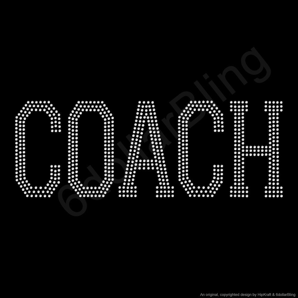 Coach Large Rhinestone Iron-on Crystal Bling Hotfix Sparkle - Etsy