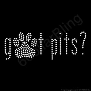 Got Pits Rhinestone Iron-on Crystal Bling Hotfix Sparkle Transfer ...