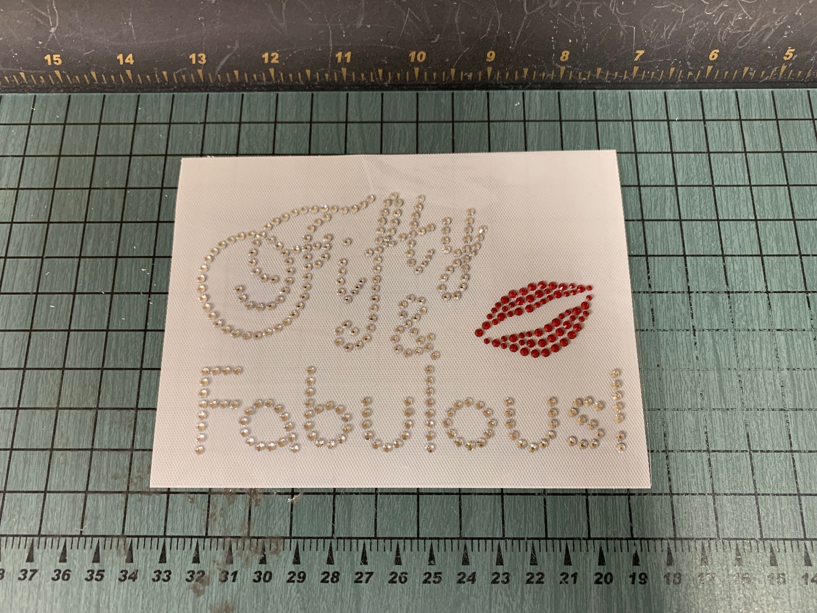 50 and Fabulous Rhinestone Iron-on Crystal Sparkle Bling | Etsy