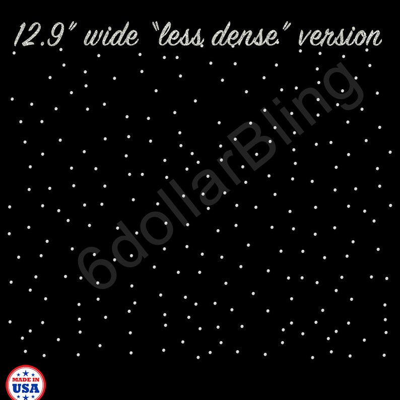 Rhinestone Iron on Transfer Starburst Star Pattern Starry Starscape ...