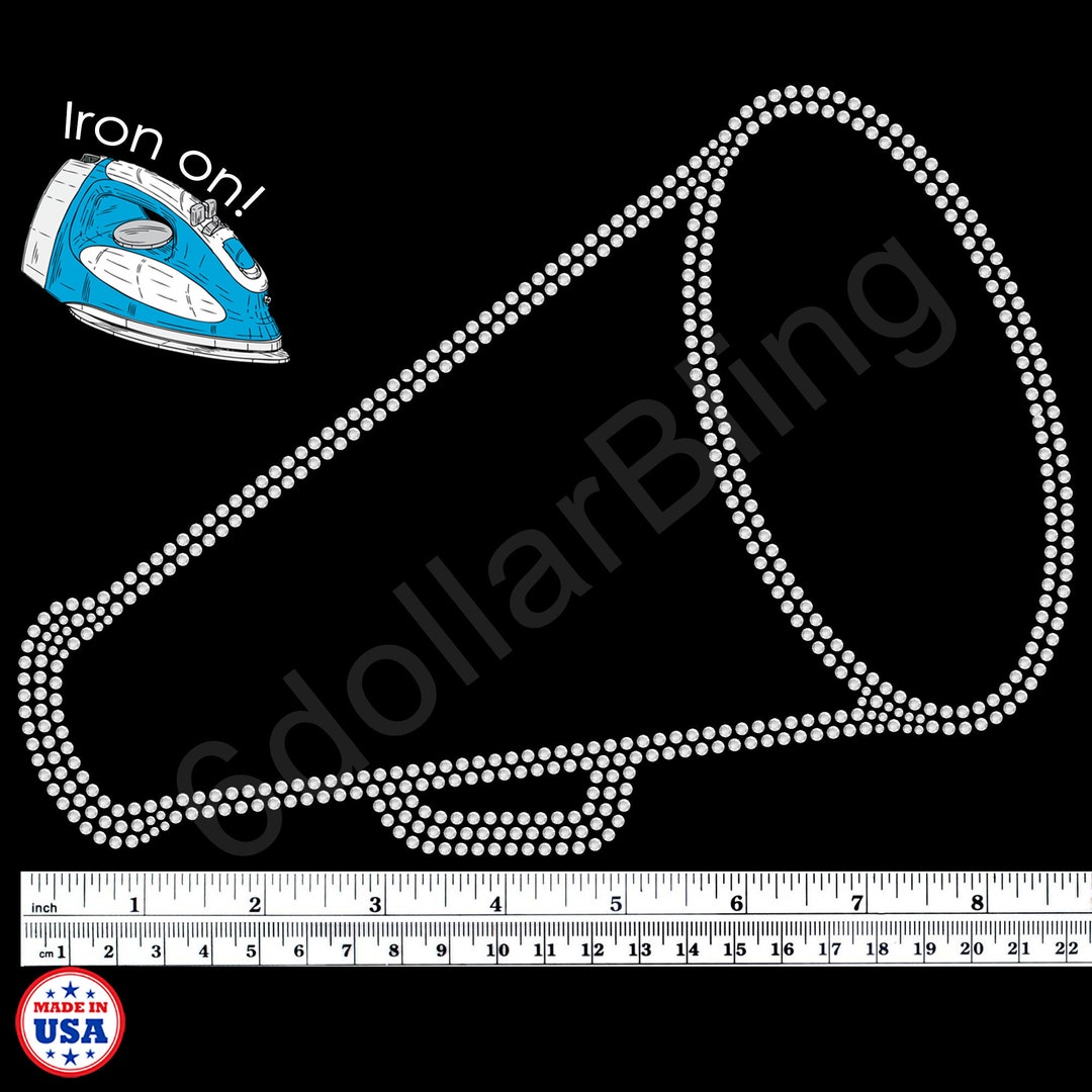 Megaphone Cheer Rhinestone Iron on Transfer Bling Applique for ...