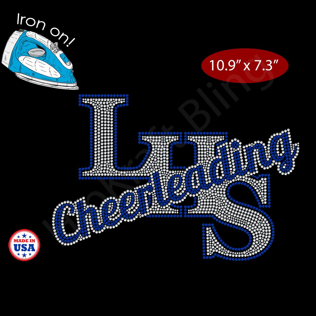 Rhinestone Iron-on Transfer Custom Sparkle Bling Applique - LHS ...