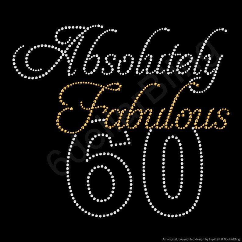 Absolutely Fabulous 60 Rhinestone Iron-on Crystal Bling Hotfix Sparkle ...