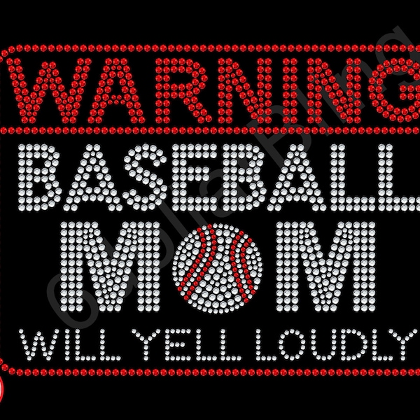 Warning Baseball Mom - Etsy
