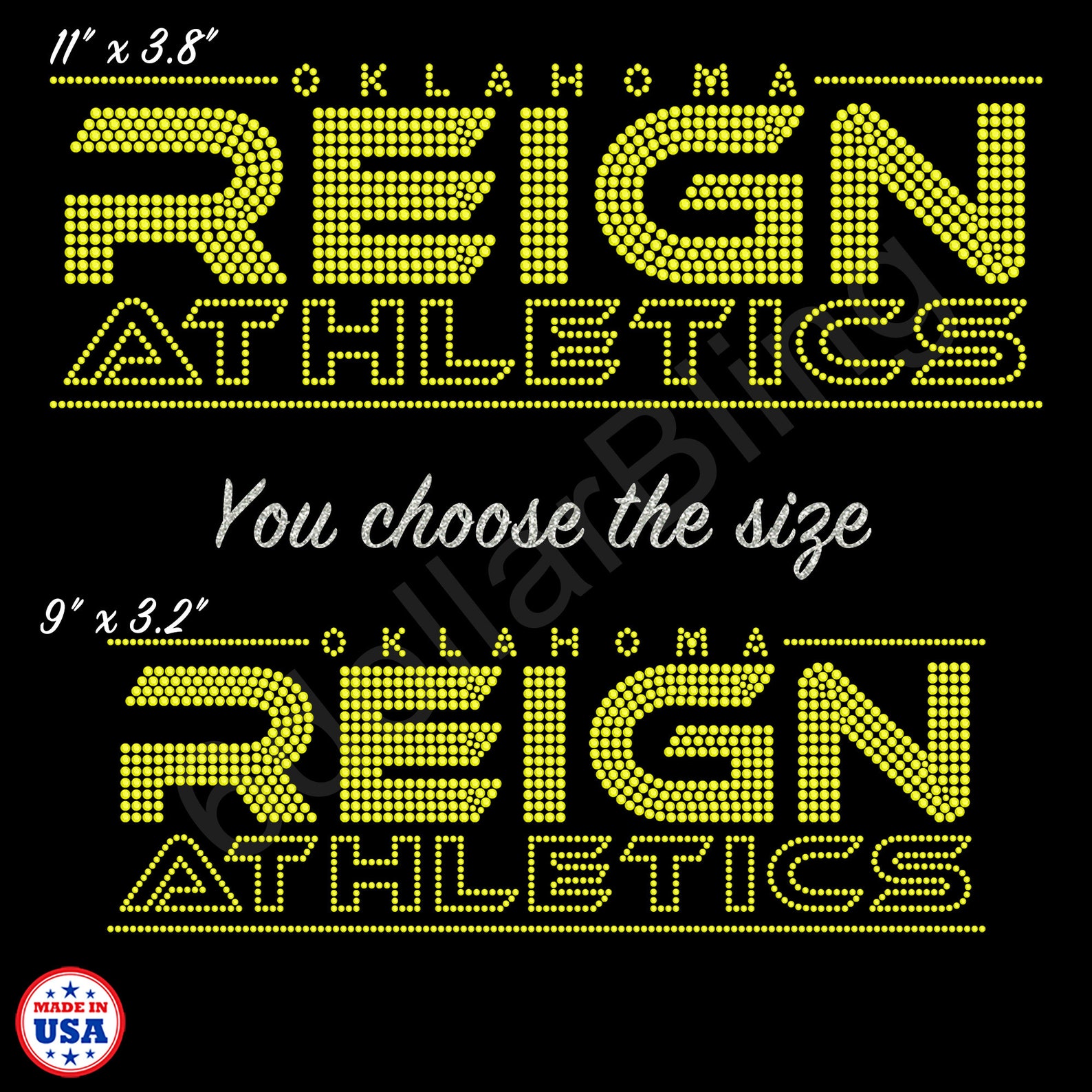 Reign Custom Bling Rhinestone Transfer - Etsy