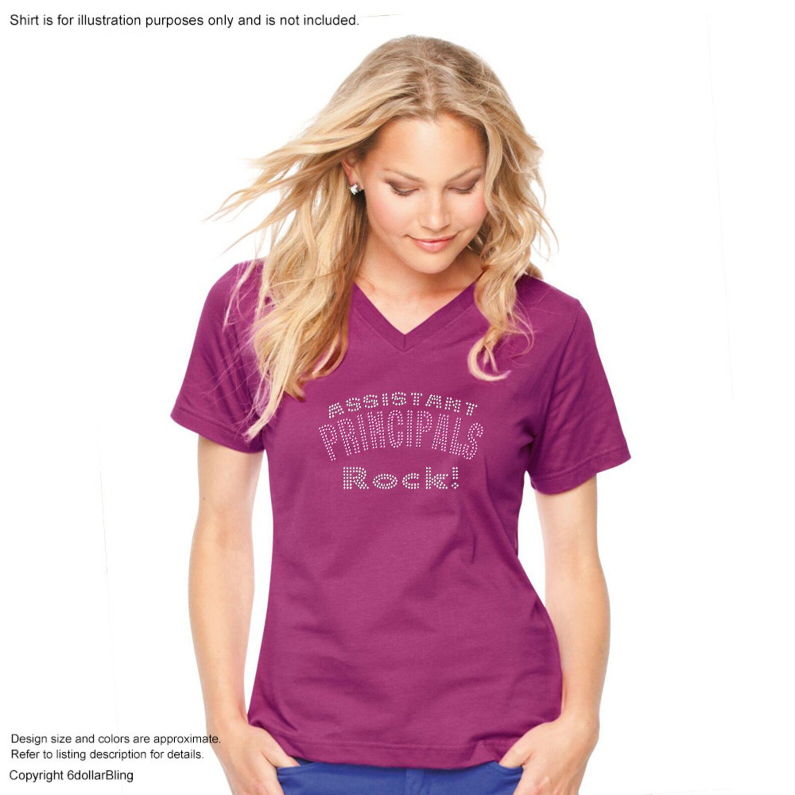 Assistant Principals Rock Rhinestone Iron-on Crystal Bling - Etsy