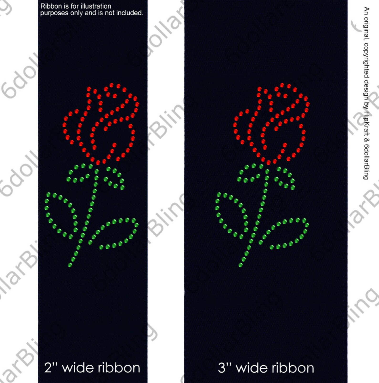 Small Rose Rhinestone Iron-on Transfer Bling Crystal Applique - Etsy