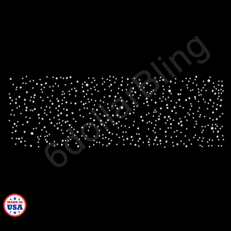 Rhinestone Iron on Transfer Starburst Star Pattern Starry Starscape ...