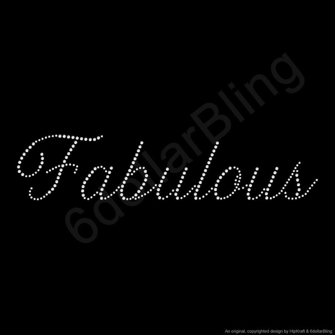 Fabulous Rhinestone Iron-on Crystal Bling Hotfix Sparkle Transfer ...