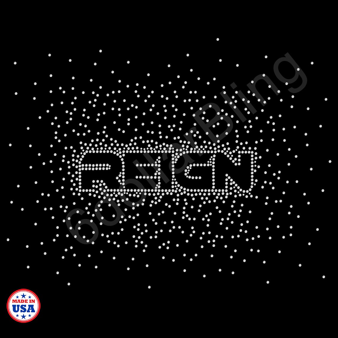 Reign Custom Bling Rhinestone Transfer - Etsy