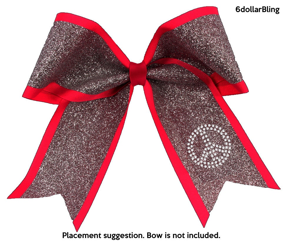 Pack of 12 Small Peace Signs Rhinestone Iron-on Crystal Bling - Etsy