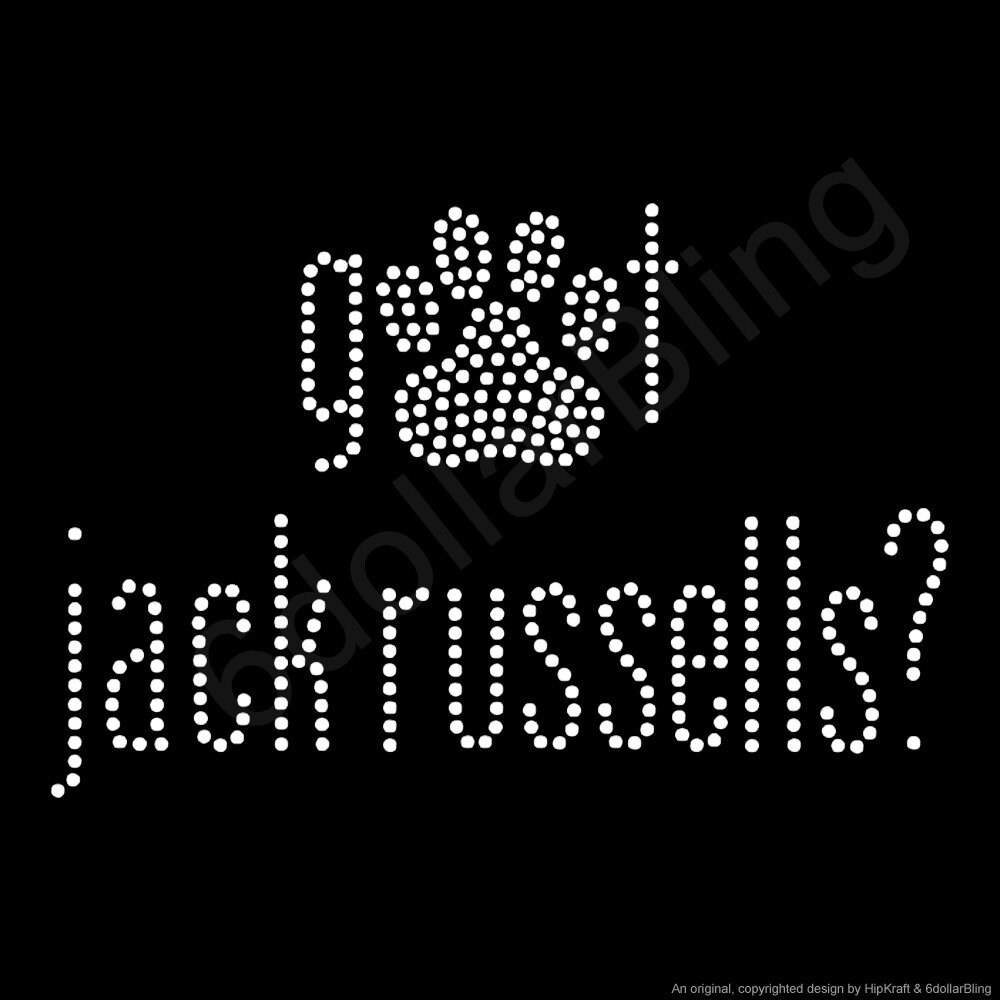 Got Jack Russells Rhinestone Iron-on Crystal Bling Hotfix | Etsy