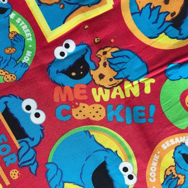Cookie Monster Fabric - Etsy