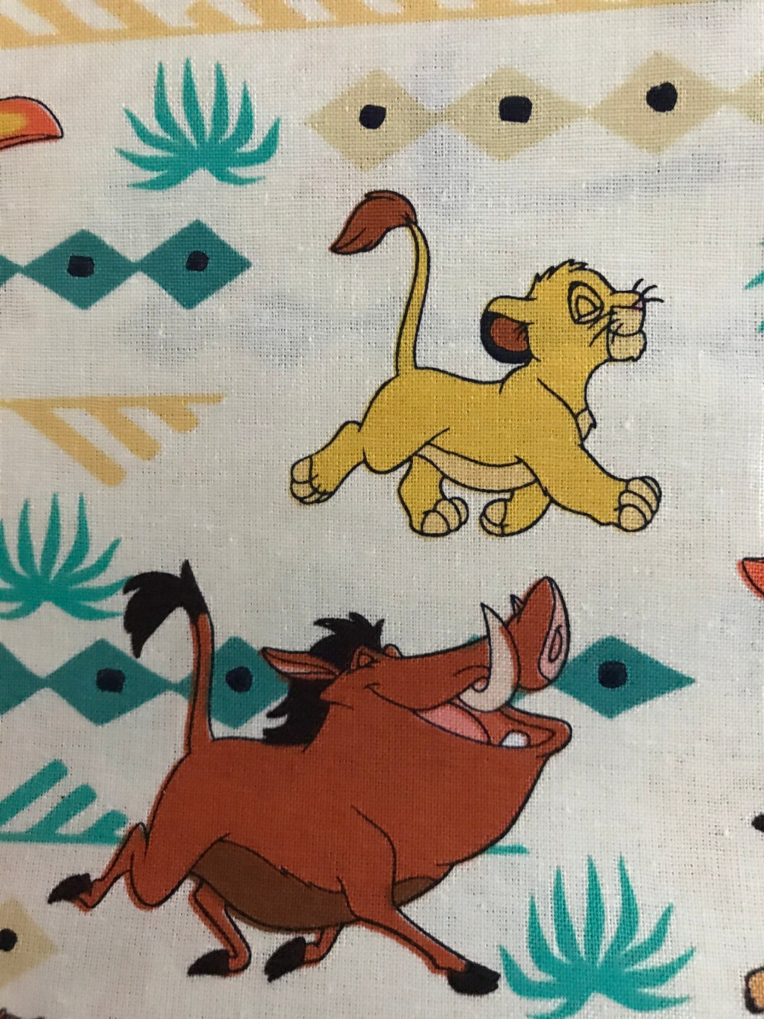 Springs Creative,lion King, Simba, Pumbaa, Timon and Zazu, Fabric by ...