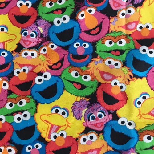 Elmo Tossed Sesame Street Quilting Fabric 100% Cotton - Etsy