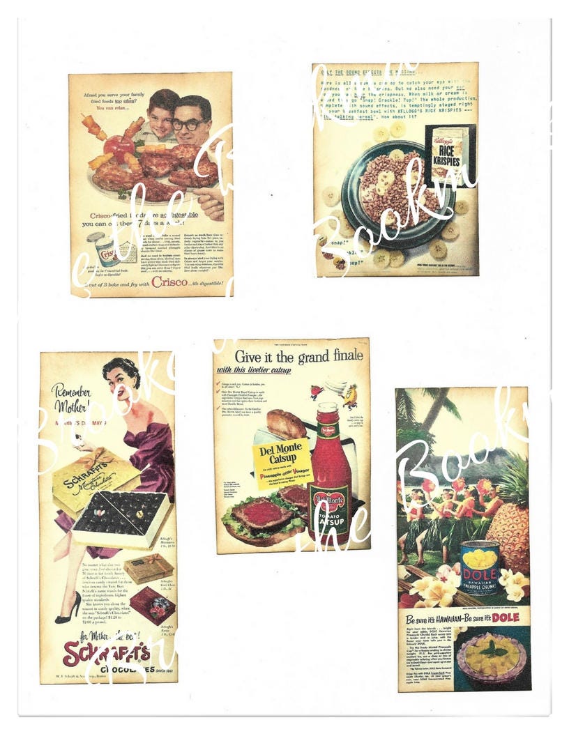Vintage 1950's Magazine Adds - Etsy