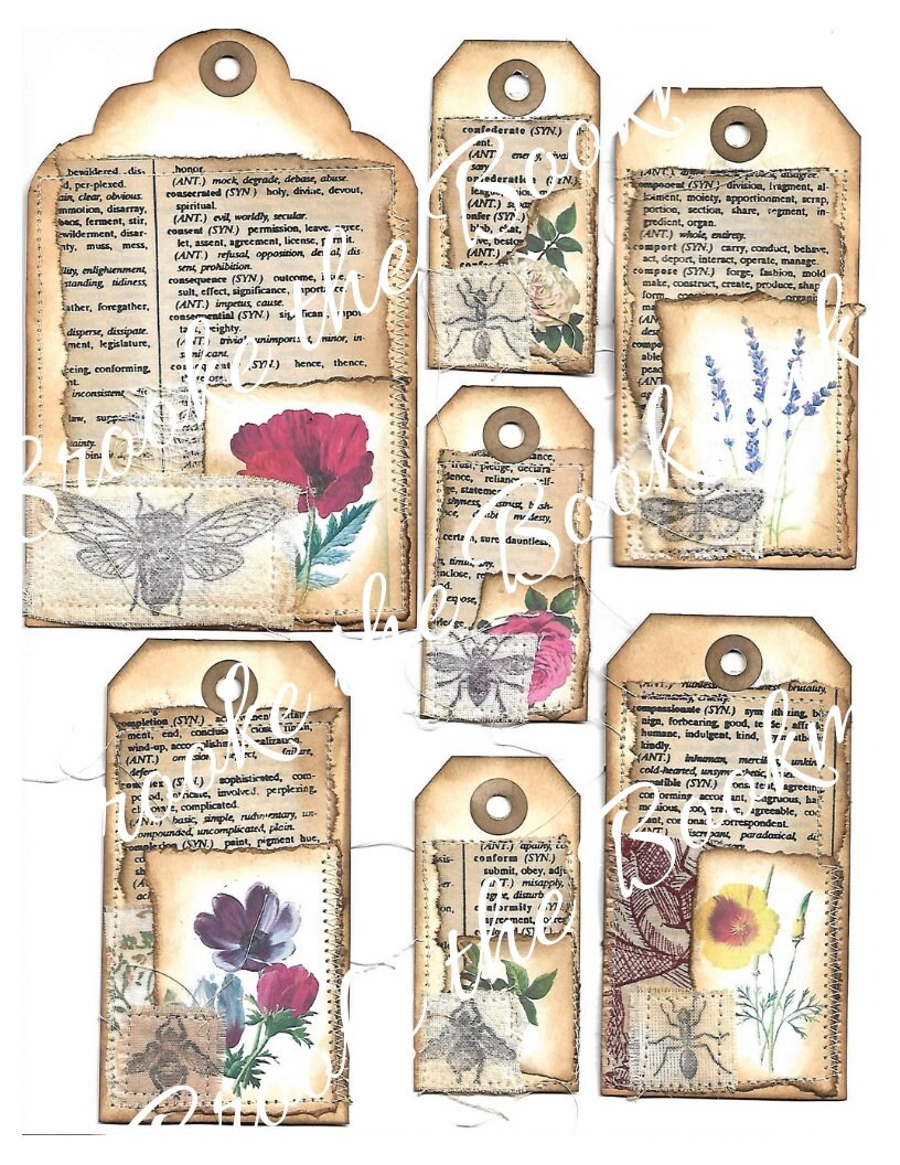 Nature Theme Tags & Journaling Cards - Etsy