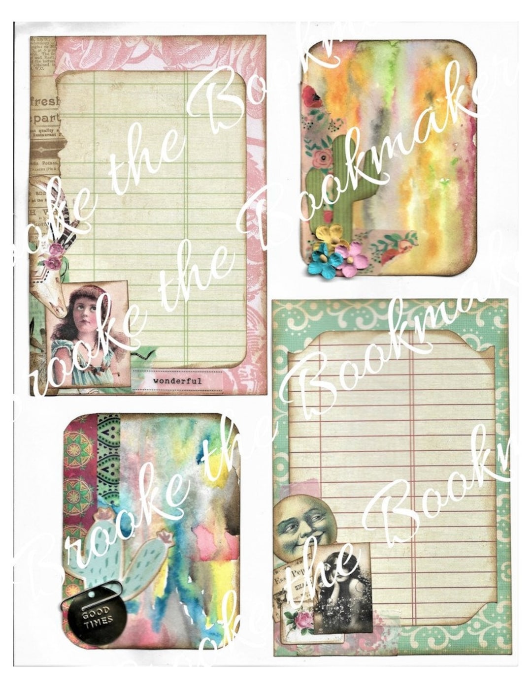 Digital Download Handmade Journaling Cards - Etsy