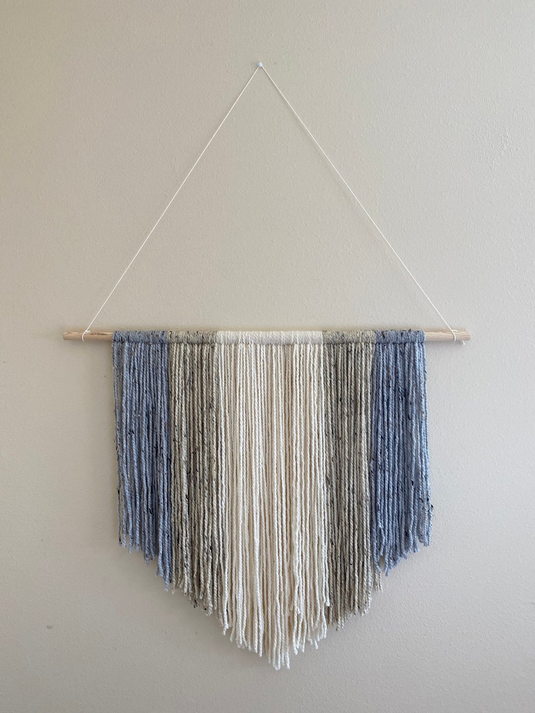 Yarn Wall Hanging, Boho Decor, Nursery - Etsy