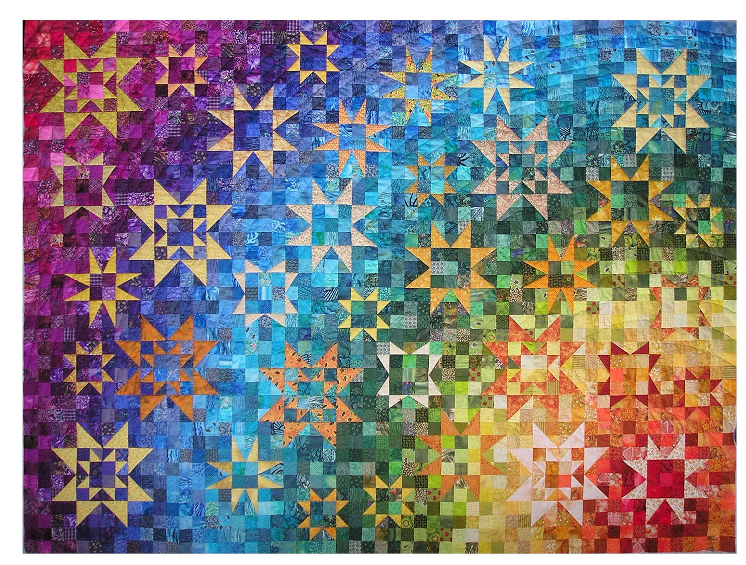Pattern for the Rainbow Quilt - Etsy