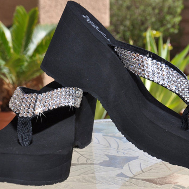 Rhinestone Sandals - Etsy