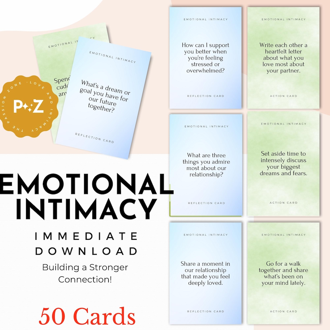 Emotional Intimacy: Building a Stronger Connection, Couples Card Deck ...