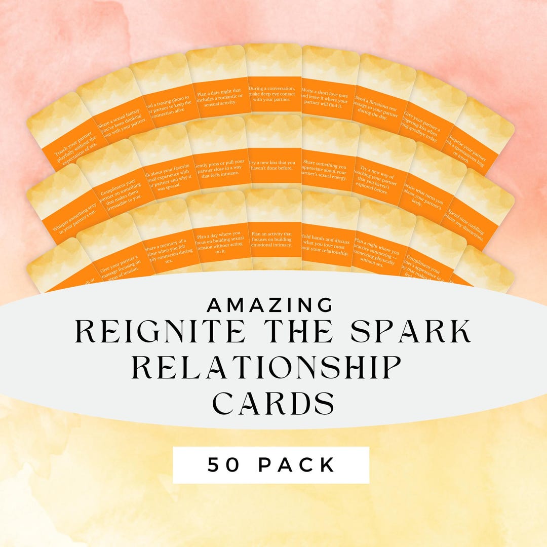 Reignite the Spark Cards: Intimacy Prompts for Couples (digital ...