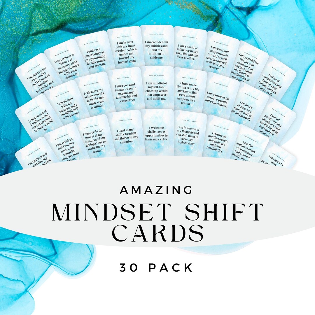 Mindset Shift, Affirmation Cards, Positive Daily, Personal Growth ...