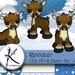 Digital Printable Reindeer Clip Art & Paper Pack Set -INSTANT DOWNLOAD ...