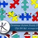 Autism Digital Christmas Puzzle Piece Clip Art INSTANT DOWNLOAD - Etsy