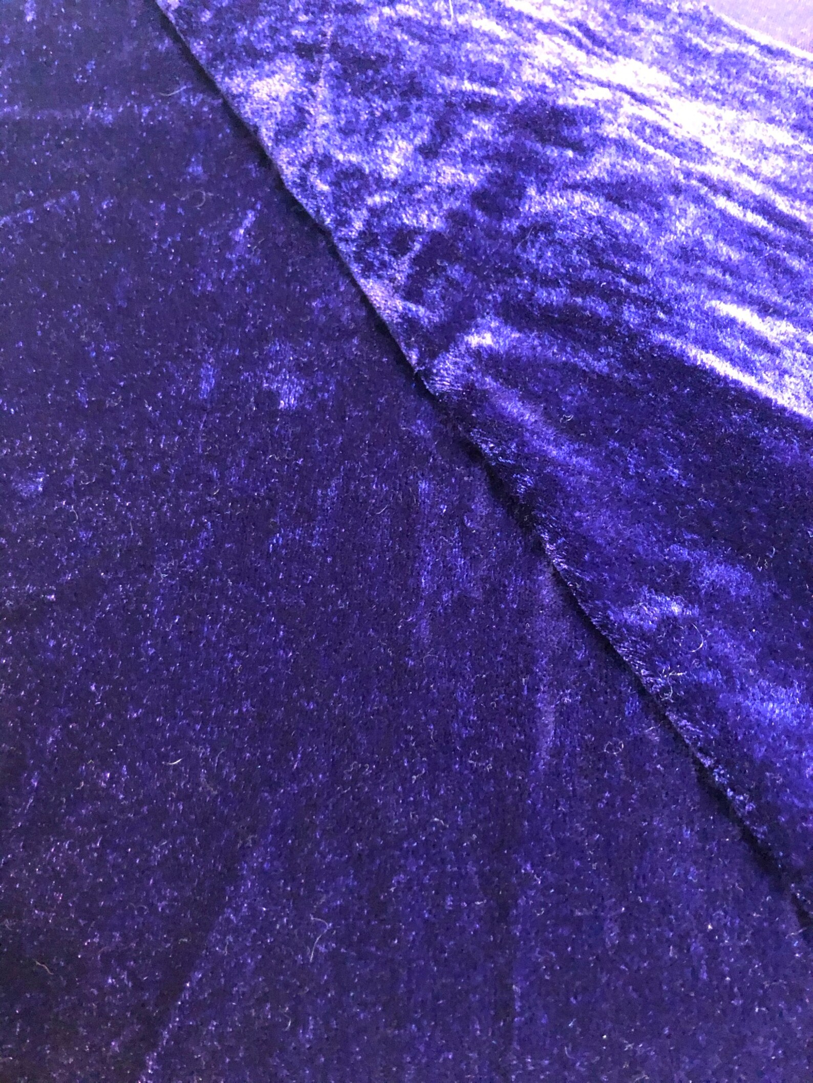 1 1/4 Yds. Purple Stretch Velour60" W. - Etsy