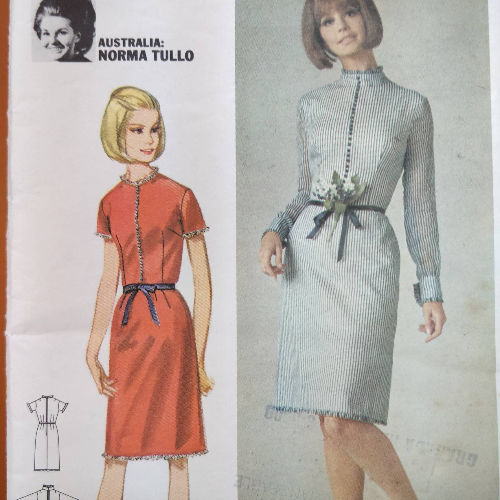 Butterick 3851 Modest Dress With Straight Skirt by Australian - Etsy