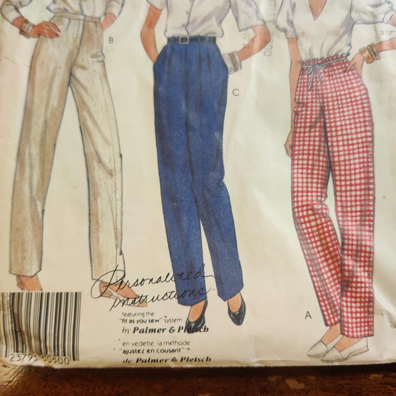 1980s Pants Pattern - Etsy