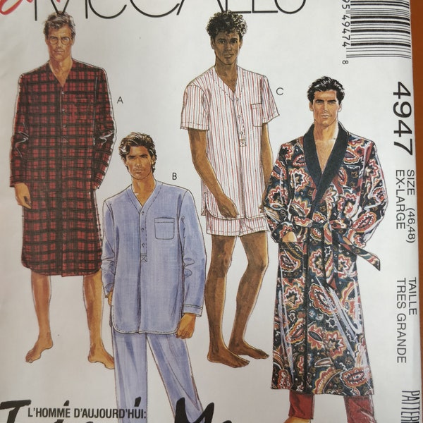 Mens Nightshirt Sewing Pattern - Etsy