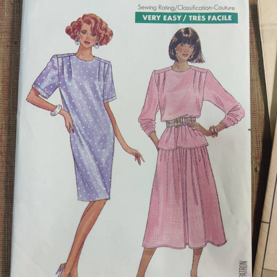 Butterick 6485 Sheath Dress and Tunic With Skirt Pullover Easy Learn to ...