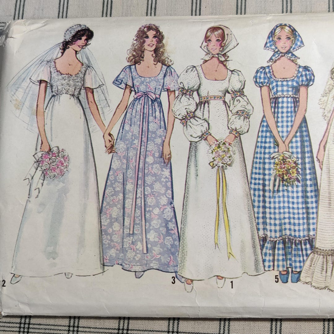 Simplicity 9825 Wedding Dress Bridesmaid Prom Formal Cottagecore ...