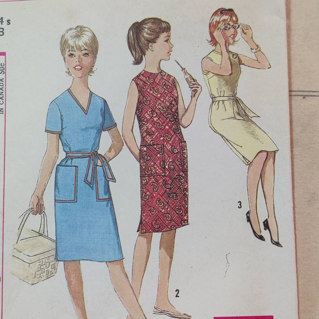 Simplicity 4960 Teen Summer Sleeveless Sheath Dress Vintage Fashion ...
