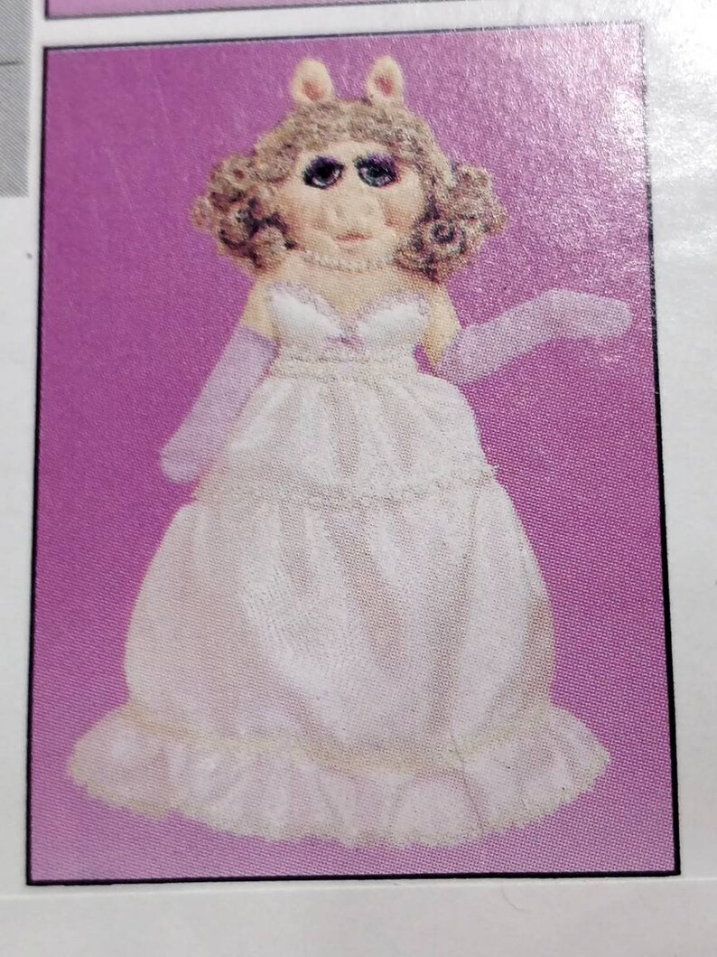Vogue 8723 Craft Miss Piggy Muppet c Soft Doll Dress Shawl - Etsy