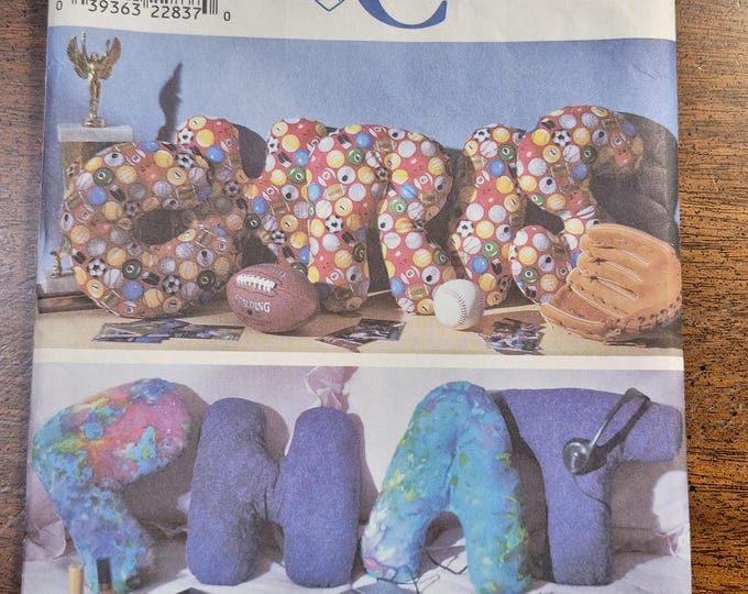 Simplicity 8703 13" Novelty Alphabet Pillows Spell Words Learn to Sew ...
