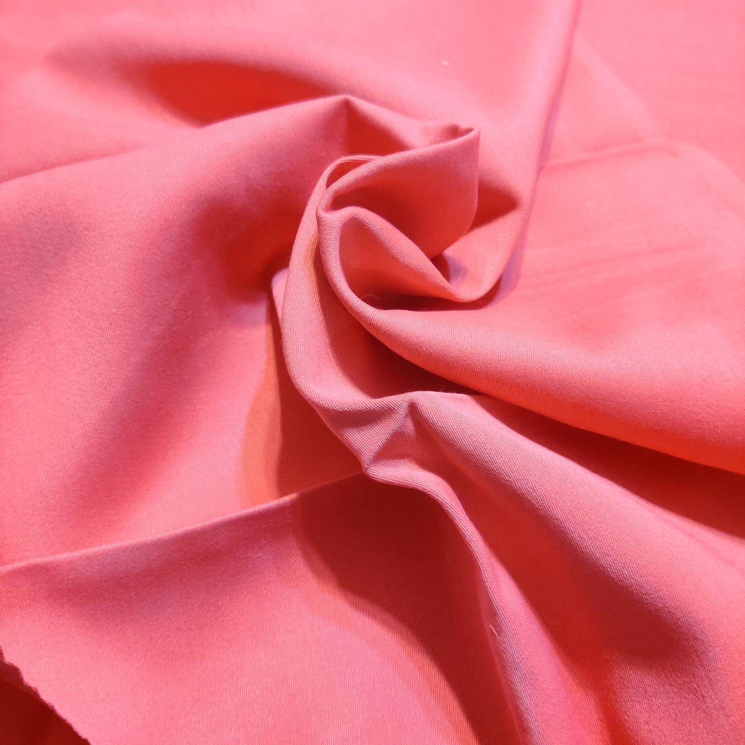 Vintage Woven Cotton Broadcloth Fabric Yardage 3 Yards Early 1960s ...