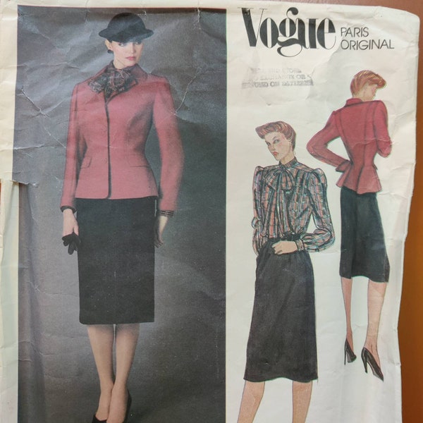 Vogue Womens Suit Patterns 1980s - Etsy
