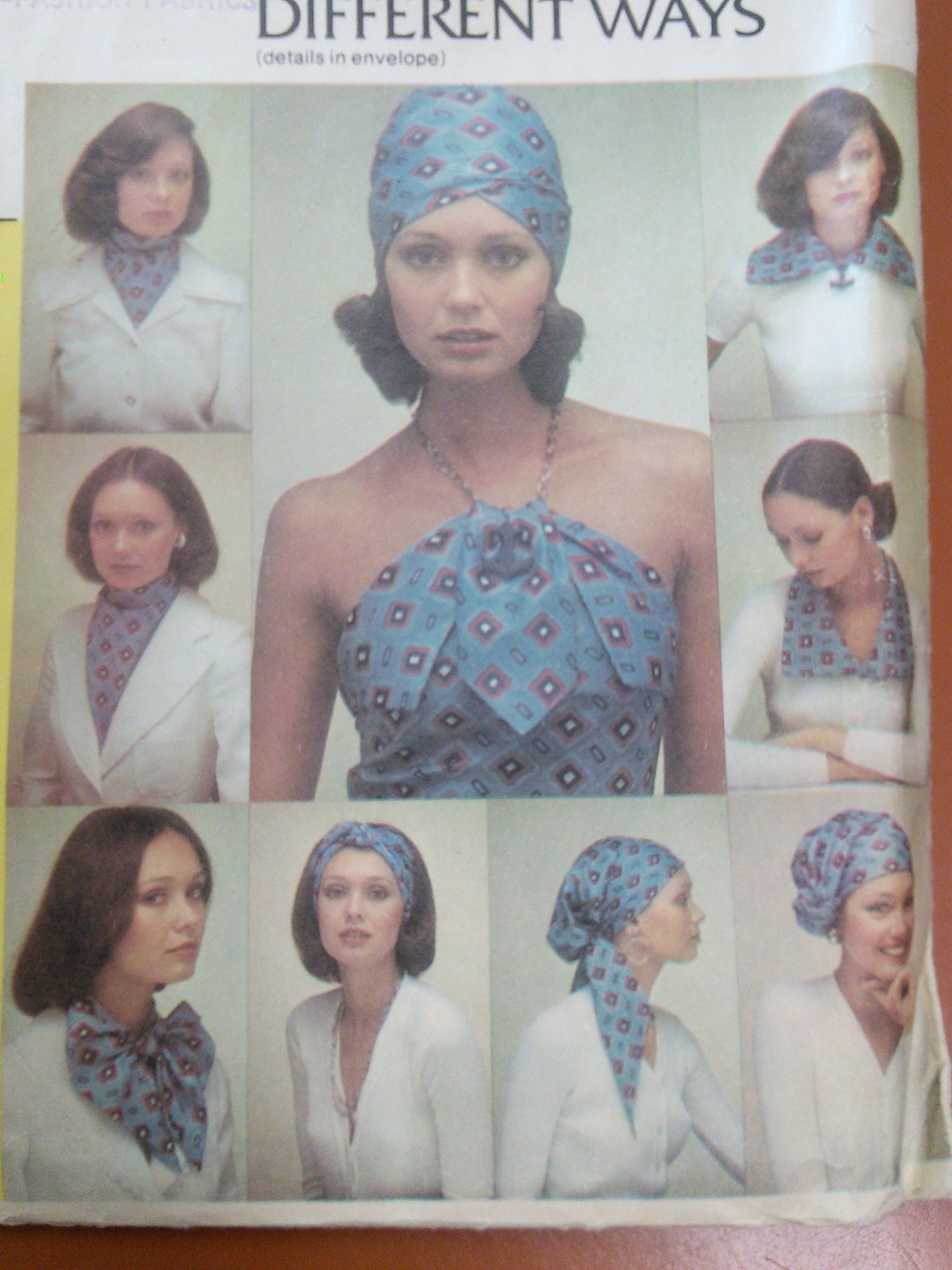 Mccalls 2001 Miracle Yard Top Halter Scarf Wear 16 Different Ways ...