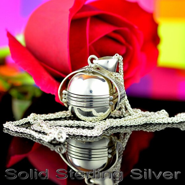 Ball Locket Necklace - Etsy