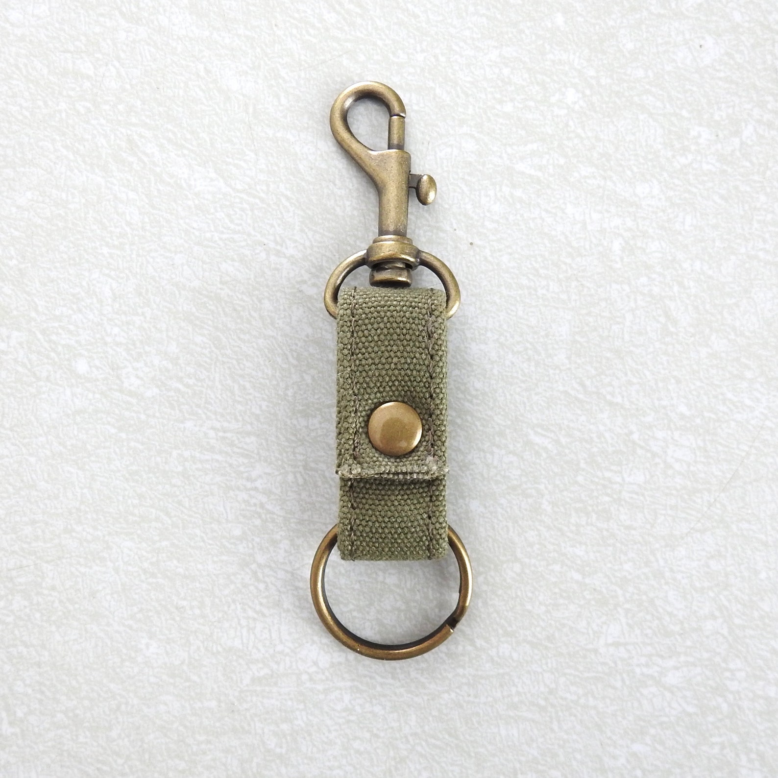 Recycled Military Canvas Key Fob - Etsy
