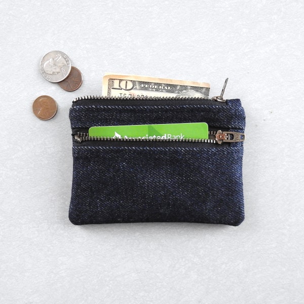 Denim Wallet - Etsy