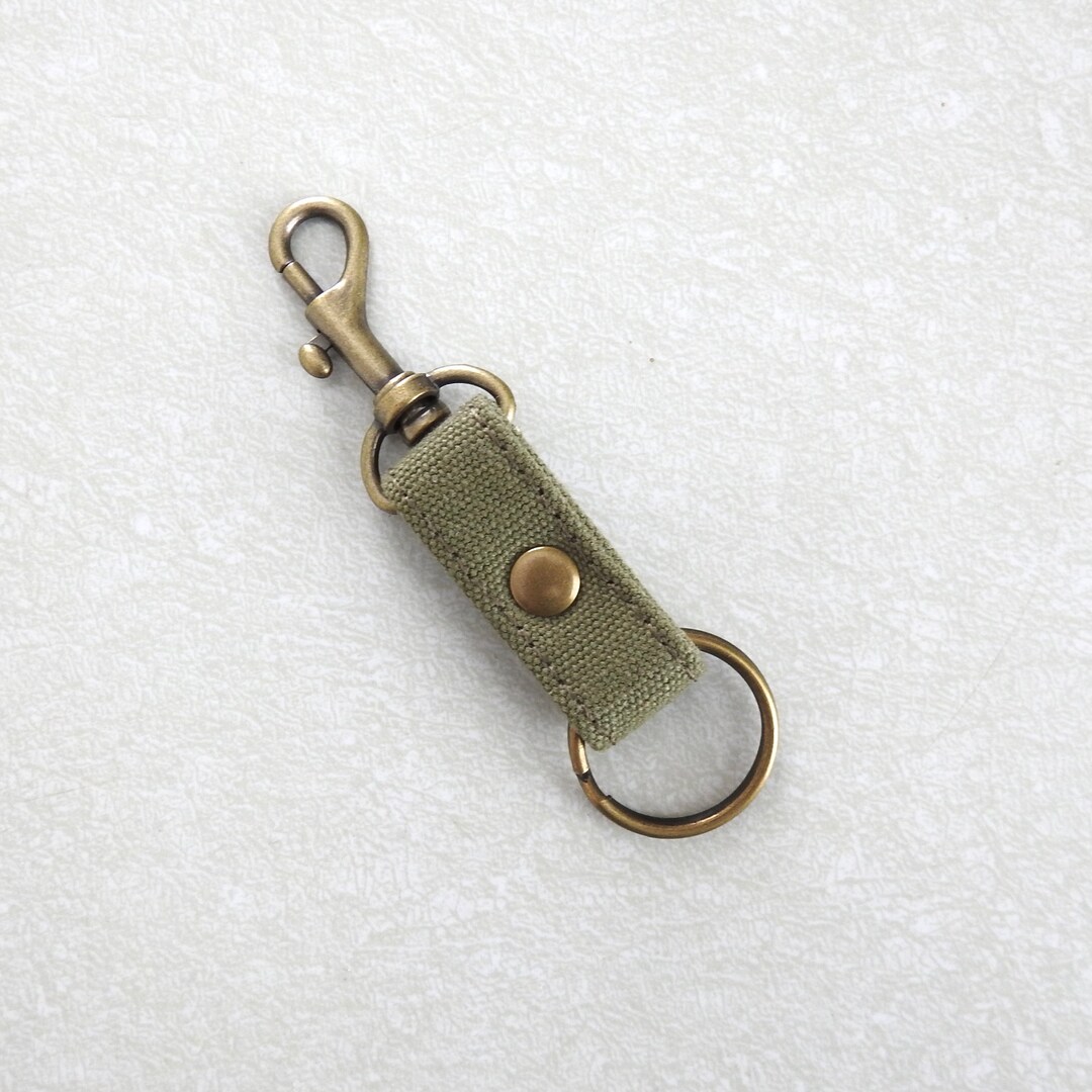 Recycled Military Canvas Key Fob - Etsy