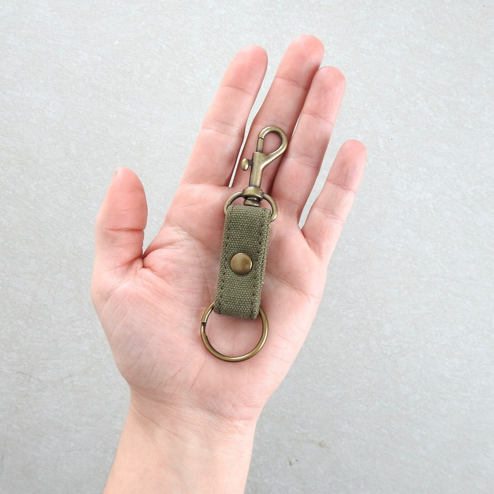 Recycled Military Canvas Key Fob - Etsy