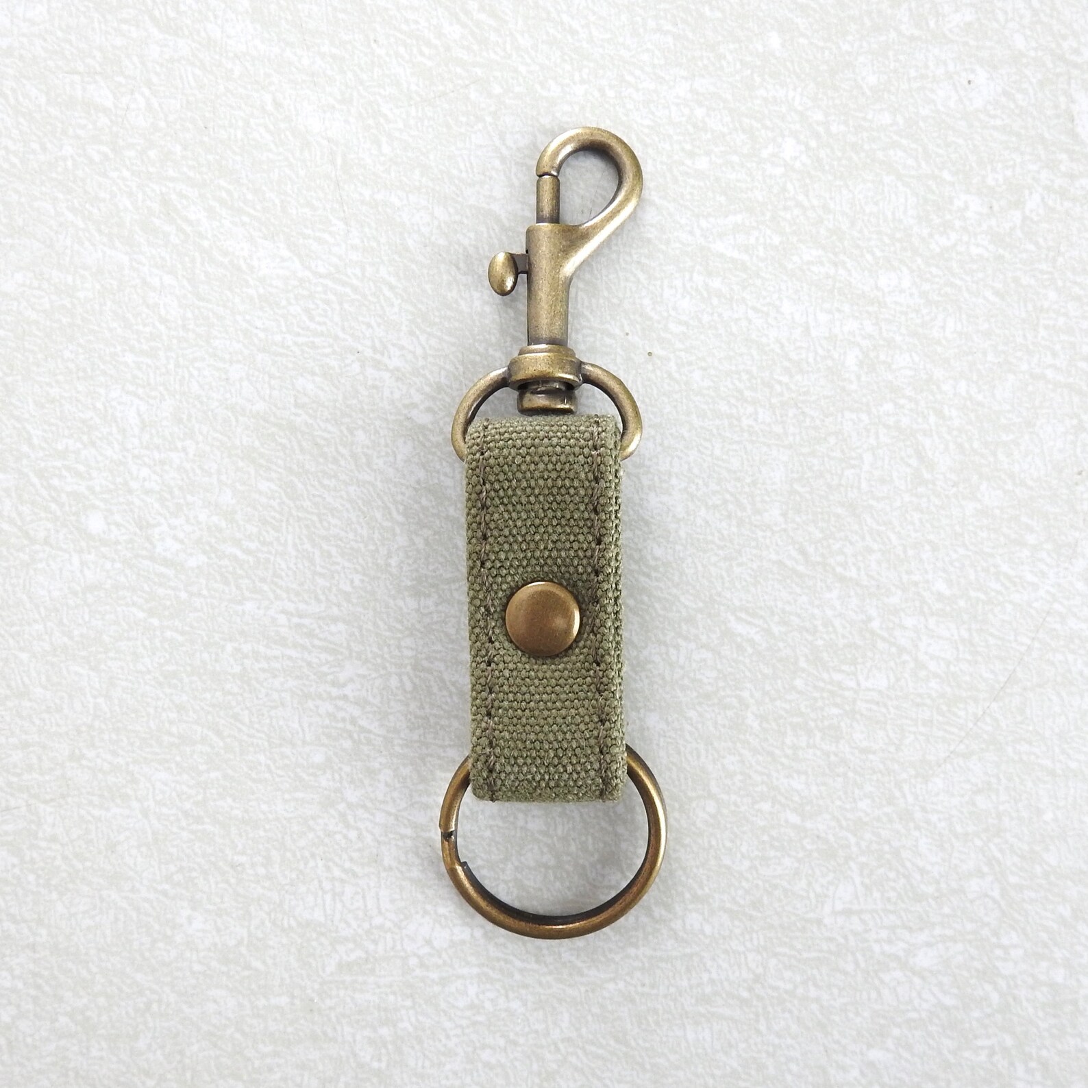 Recycled Military Canvas Key Fob - Etsy